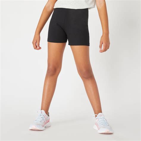Decathlon Fitness Gym Shorts Girls Stretchable And Soft Domyos Lazada