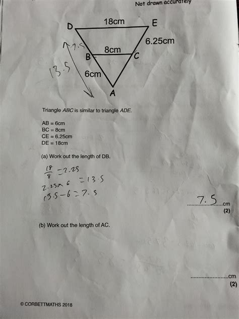 [year 11 Maths Geometry] How Do I Work Out The Length Of Ac R Homeworkhelp