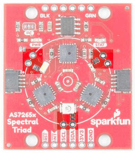 Spectral Triad AS7265x Hookup Guide SparkFun Learn