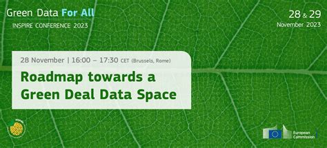great at inspire23 roadmap towards a green deal data space egi