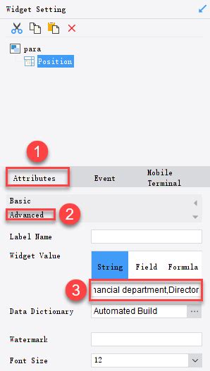 drop down tree default value setting finereport help document