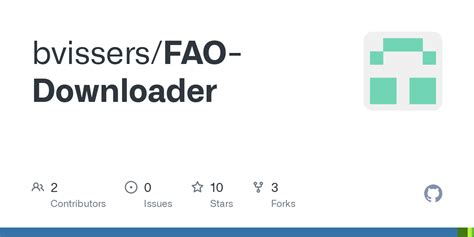 GitHub Bvissers FAO Downloader