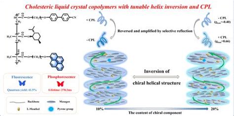 胆甾型液晶共聚物中可调谐螺旋反转和圆偏振发光与室温磷光 Macromolecules X Mol