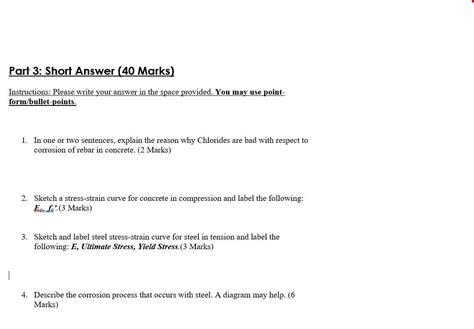 Solved Part 3 Short Answer 40 Marks Instructions Please