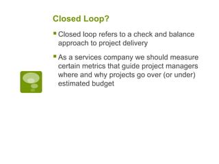 Closed Loop Software Estimation To Delivery PPT