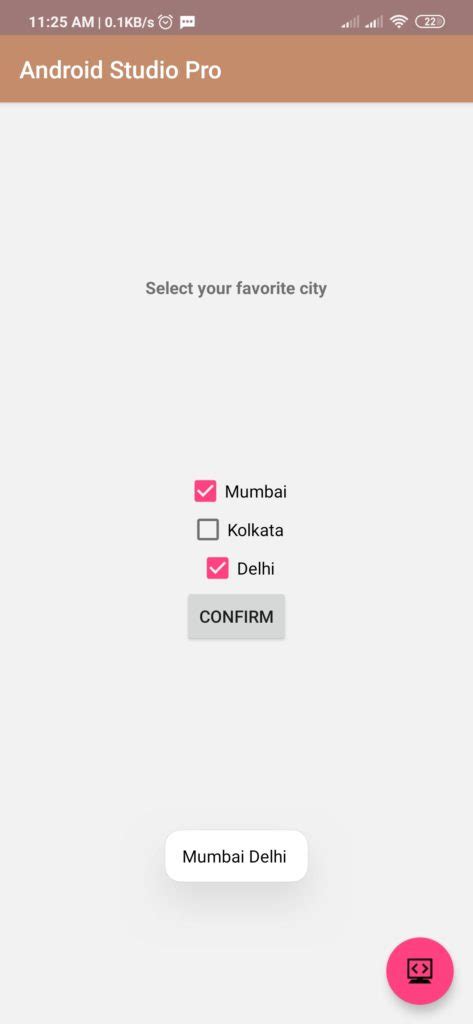 Checkbox Code For Android Studio Free Education