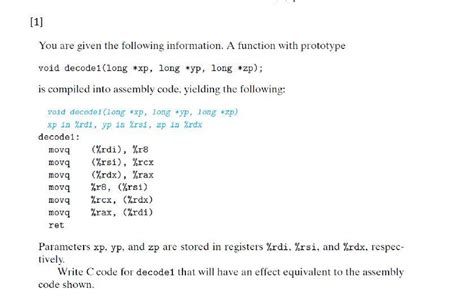 Solved You Are Given The Following Information A Function
