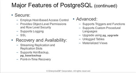Module 1 Introduction Postgres Administration Essentials From Edb