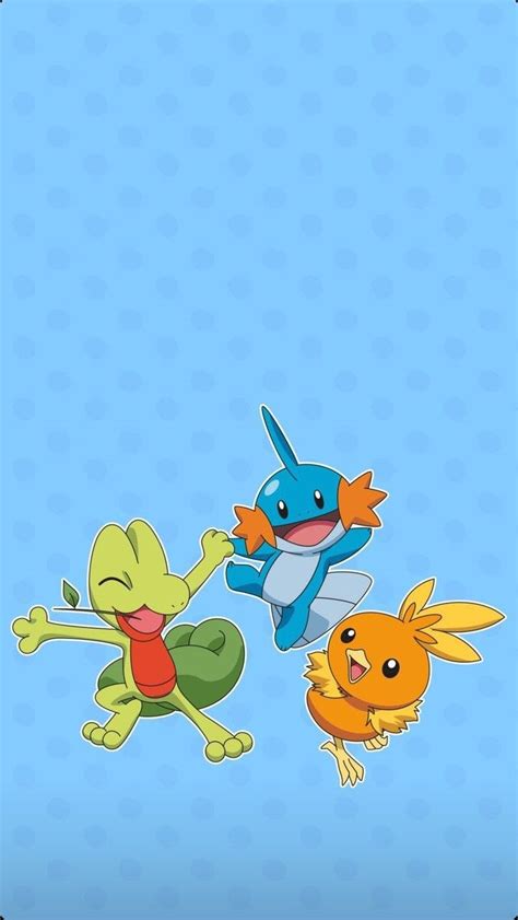 Treecko Mudkip Torchic Wallpaper🌱💧🔥 Pokemon Dibujos En Cuadricula