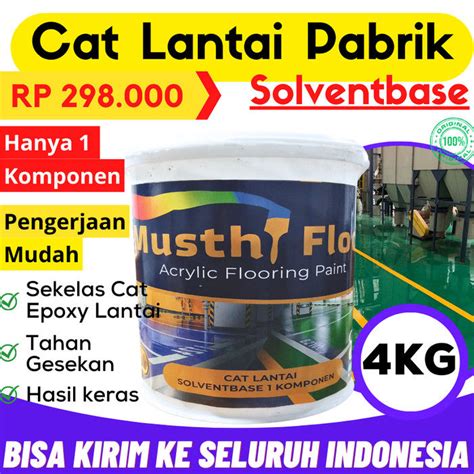 Promo Cat Lantai Pabrik Cat Lantai Gudang Solventbase Sekelas Epoxy