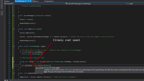 Monogame Tutorial 015 Store Highscores Xml Youtube