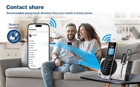 VTech Connect To Cell DS6771 3 DECT 6 0 Cordless Phone Black Silver 6 9 X 4 X 6 6