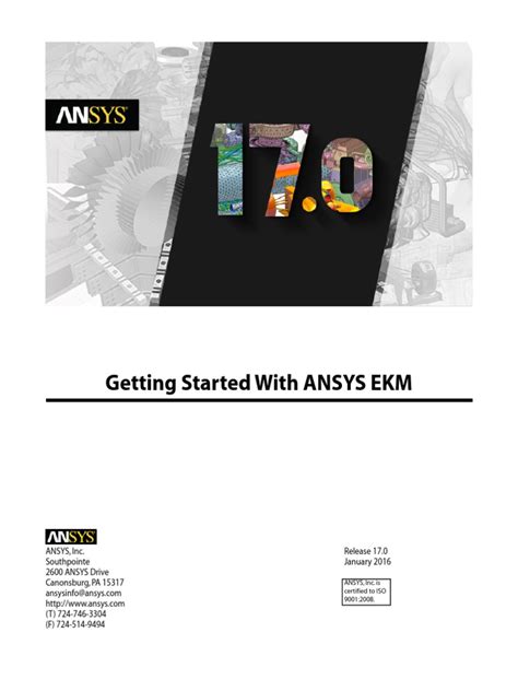getting started with ansys ekm pdf computer file simulation
