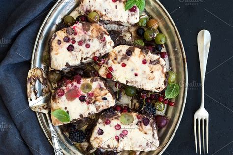 Delicious Semifreddo With Garden Berries