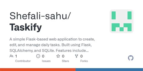Github Shefali Sahutaskify A Simple Flask Based Web Application To Shefali Sahu