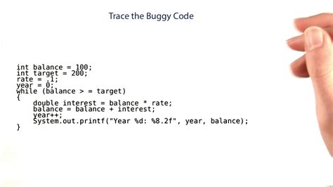 Trace The Buggy Code Intro To Java Programming Youtube