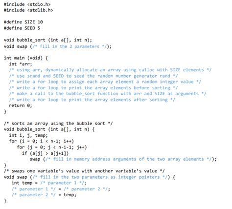 Solved Include Include Define Size 10 Define Seed 5
