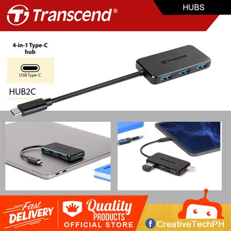 Transcend HUB2C USB Type C 4 Port Hub Lazada PH