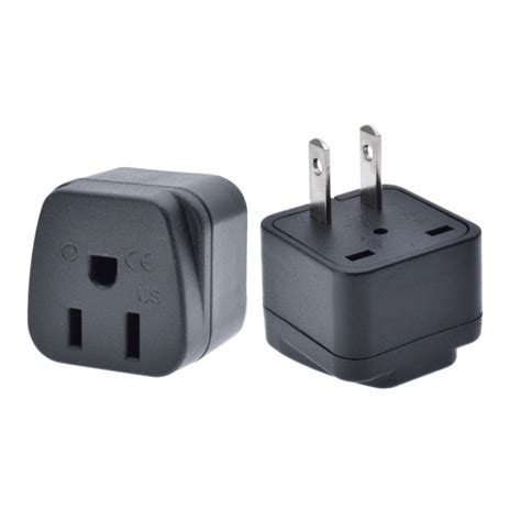 America Us 3 Prongs To 2 Prongs Plug Adapter Ac Power Socket America Plug Usa Travel Charger
