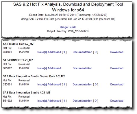 Reviewing Installed SAS 9 2 Software And Hotfixes PROC X Com