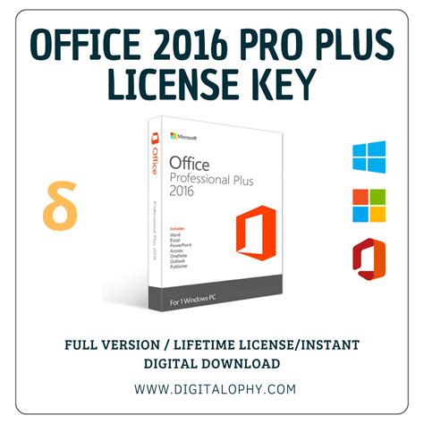 Professional Plus License Key Activation For Microsoft Office 2016