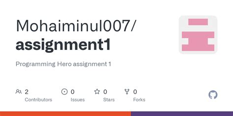 Github Mohaiminul007assignment1 Programming Hero Assignment 1