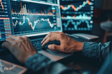 Premium Photo Analyzing Stock Market Indicators Data And Charts