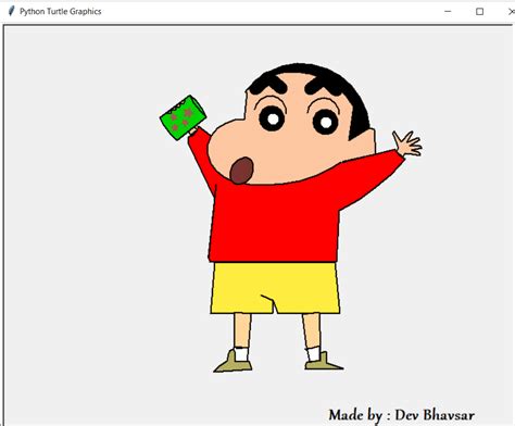 GitHub Dev Bhavsar Sinchan Using Python Here I Made The Famous Cartoon Character Sinchan