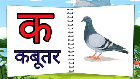 हिंदी व्यंजन बाल कविताएं क से कबूतर अ से अनार क से ज्ञ तक वर्णमाला अ से ज्ञ तक Alphabet