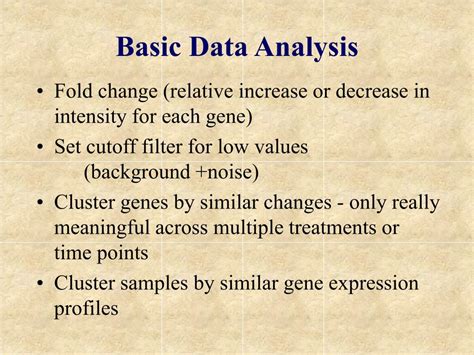 Ppt Microarray Data Analysis Powerpoint Presentation Free Download