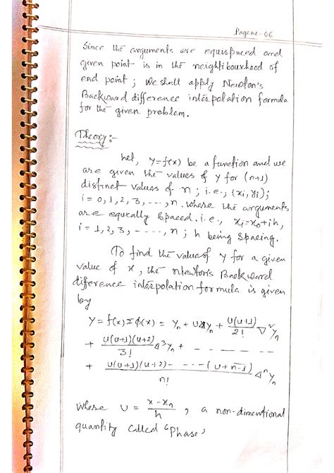 SOLUTION Newton S Backward Interpolation Studypool