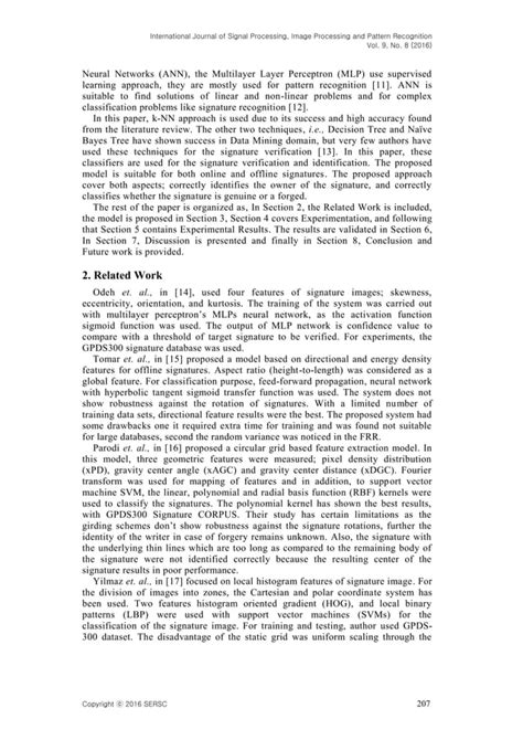 An Offline Signature Verification Using Pixels Intensity Levels Pdf Computing Technology