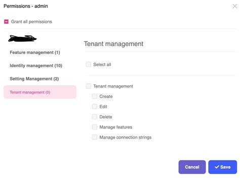 how to remove tenant ui part in permission session · issue 15197