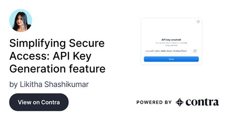 Simplifying Secure Access Api Key Generation Feature By Likitha Shashikumar