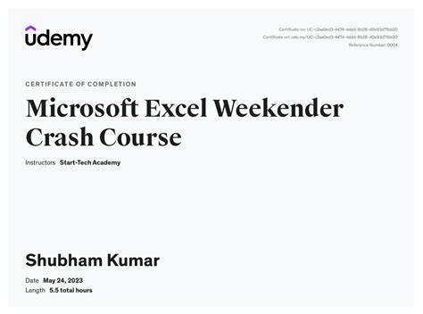 Shubham Kumar On Linkedin Udemy Course Completion Certificate