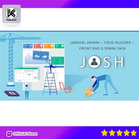 Jual Source Code Aplikasi Josh Laravel Admin Template Front End