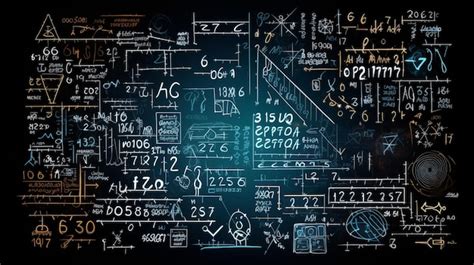 Un Tableau Complexe Rempli De Diverses équations Mathématiques De