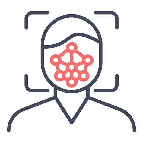 premium vector face detection vector illustration style