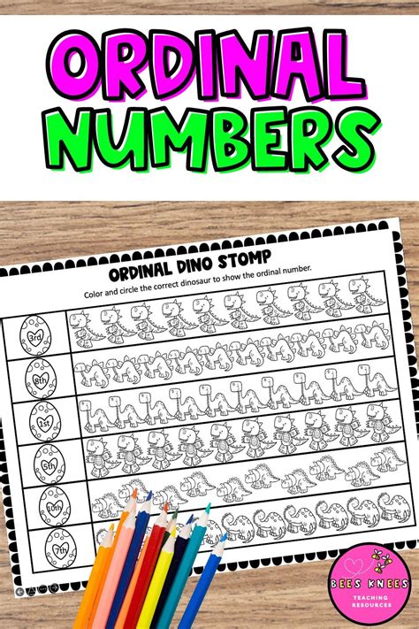 Our Ordinal Numbers No Prep Teaching Pack Includes Worksheets Flashcards And Math Center