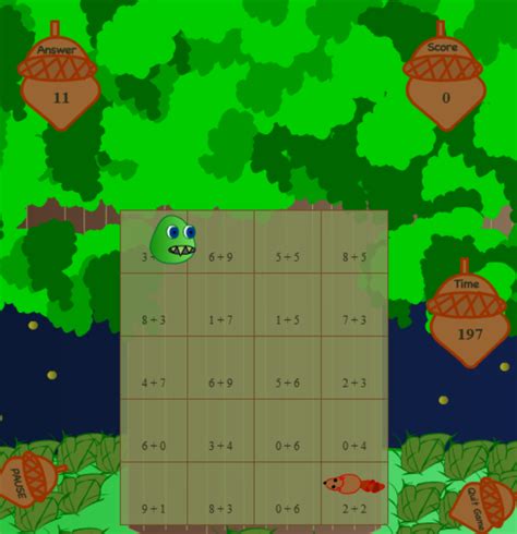 squirrel arithmetic play online on flash museum 🕹️