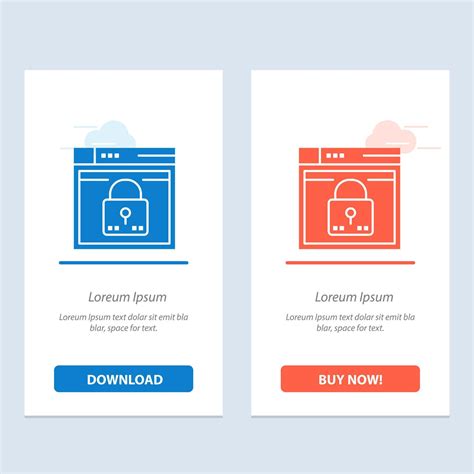 Login Secure Web Layout Password Lock Blue And Red Download And Buy Now