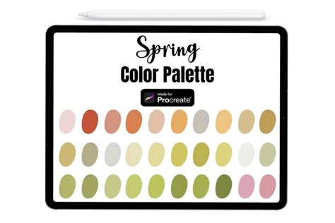 Spring Procreate Palette Procreate Color Palette