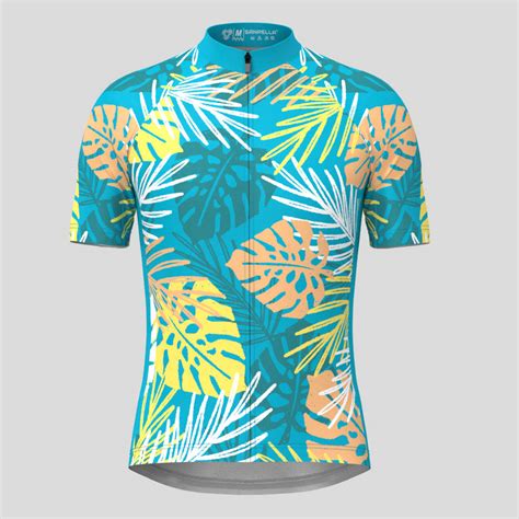 Hawaii Tropical Plants Mens Cycling Jersey Green Sanpellacc