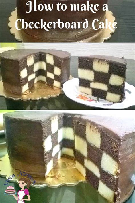 How To Make A Checkerboard Cake Recipe Checkerboard Cake Easy