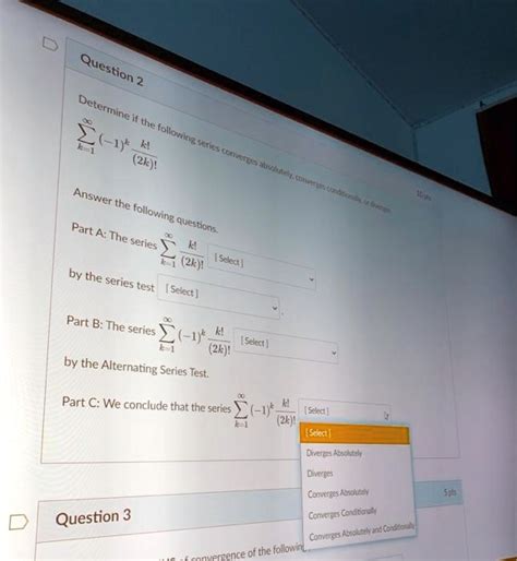 Solved Question 2 Determine The Following 1 Series 6 2k