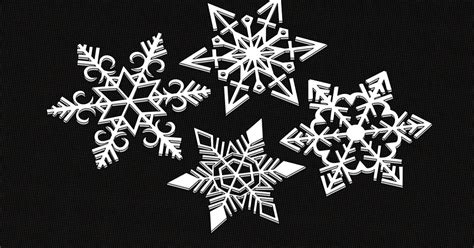 Snowflake Collection By Ts3d Download Free Stl Model