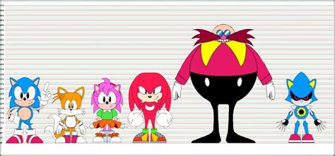 Classic Sonic Characters Height Chart By Delvallejoel On Deviantart