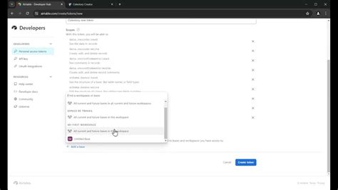 Tutorial New Airtable Token Youtube