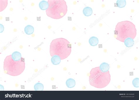 Pink Pastel Polka Dots Vector Background Stock Vector Royalty Free