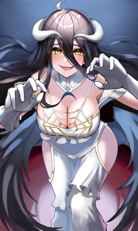 Takmi Albedo Overlord Overlord Maruyama Absurdres Highres 1girl Black Hair Breasts